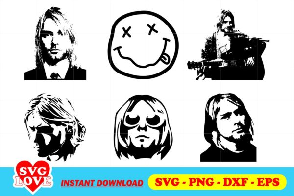 Kurt Cobain SVG Bundle - Gravectory