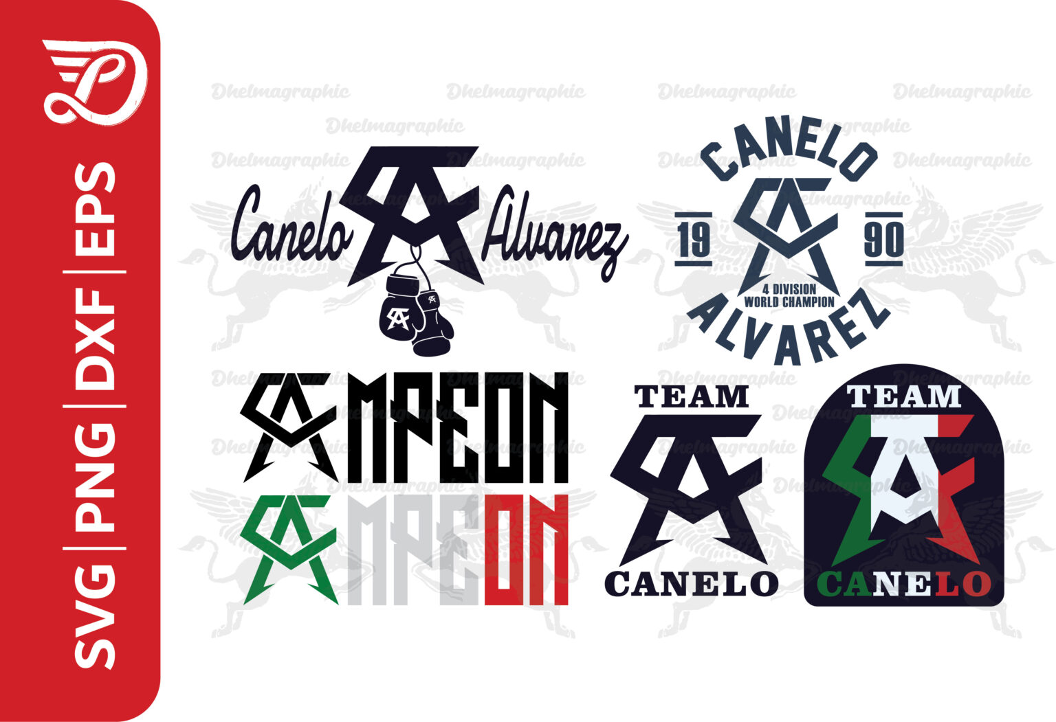 Canelo Alvarez Campeon - Team Canelos SVG EPS PNG DXF - Gravectory