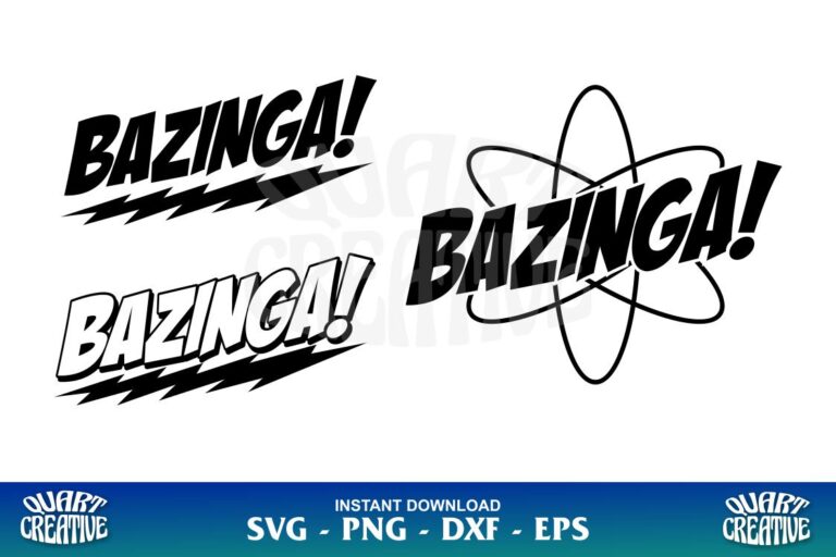 Bazinga Logo SVG Cricut - Gravectory