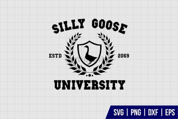Silly Goose University SVG File - Gravectory