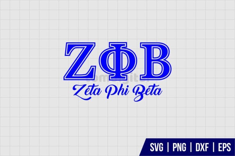 Greek Letter Zeta Phi Beta SVG - Gravectory