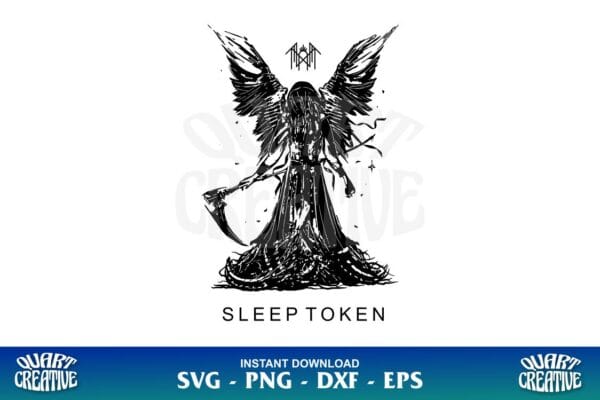 Sleep Token Reaper Angel SVG - Gravectory