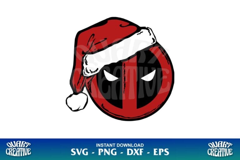 Deadpool Christmas SVG - Gravectory