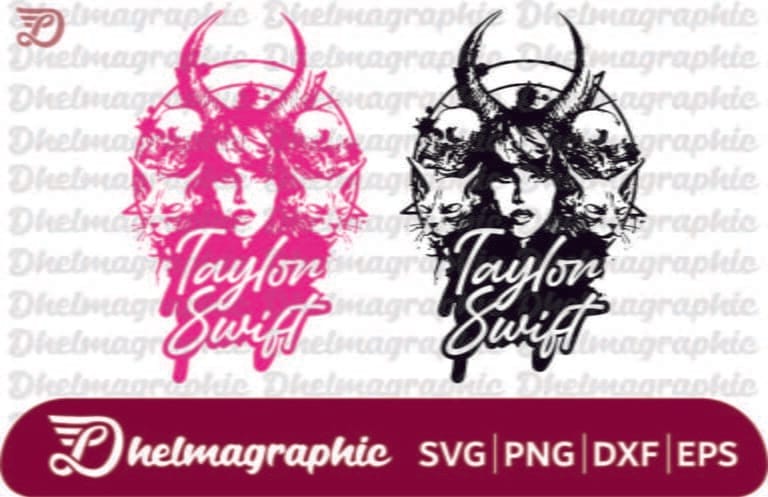 Taylor Swift Black Metal SVG - Gravectory