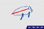 Josh Allen Potato Buffalo Bills Drawing SVG - Gravectory