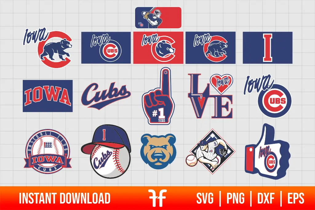 Iowa Cubs SVG Bundle - Gravectory