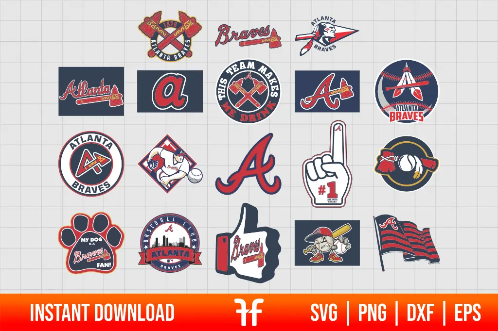 MLB Atlanta Braves Logo SVG Bundle - Gravectory