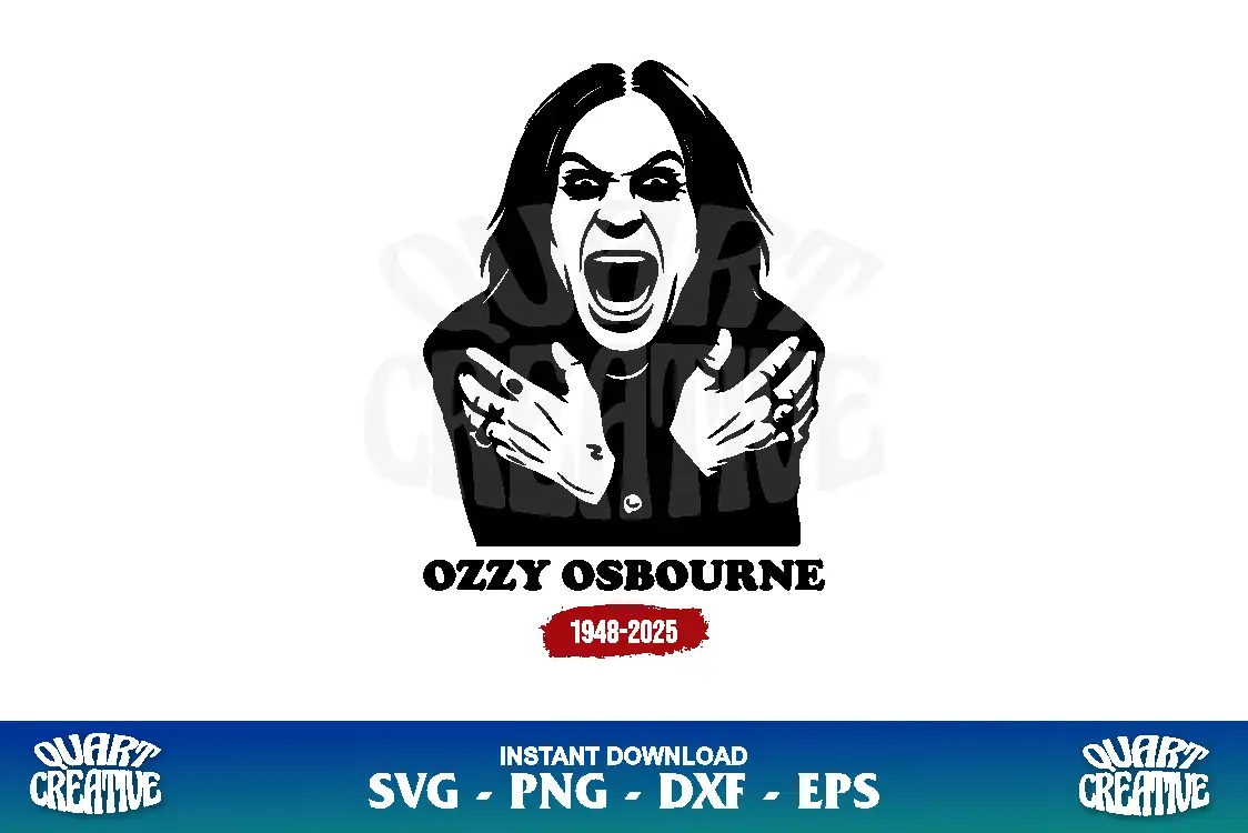 Ozzy Osbourne RIP SVG - Gravectory