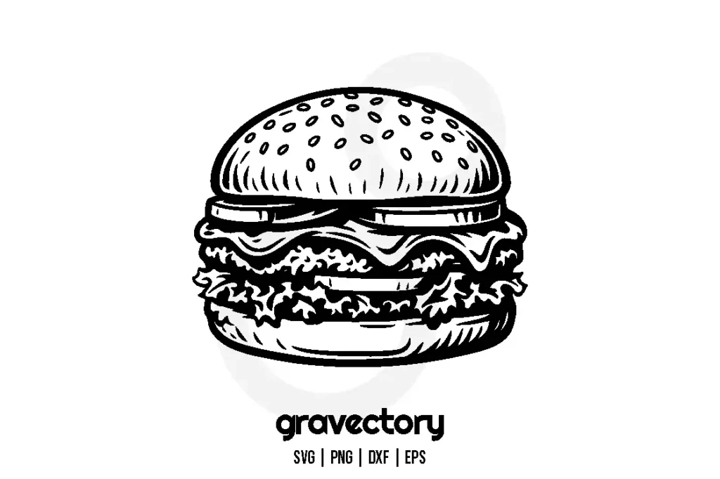 Burger Vector SVG Free - Gravectory