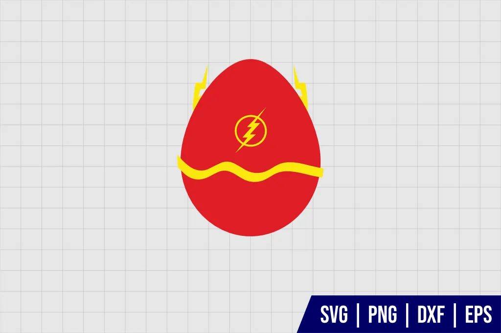 Flash Easter Egg SVG - Gravectory